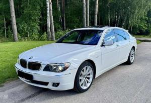 White BMW 750 2008 in Siauliai, with an engine capacity of 4.80 L and mileage of 133 thousand km for 9900 €, photo 25 on AUTOMOTO.COM.LV