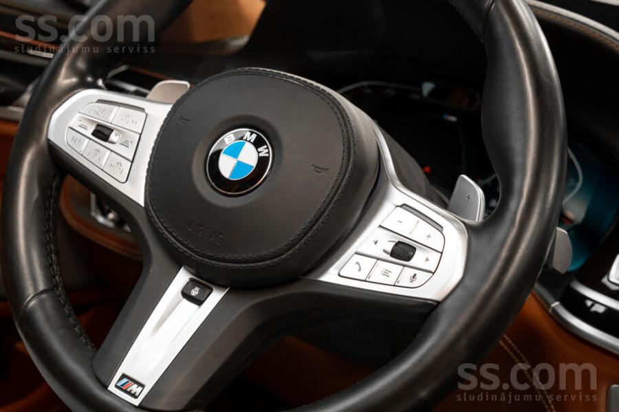 White BMW 750 2020 in Riga, with an engine capacity of 4.40 L and mileage of 41 thousand km for 59500 €, photo 29 on AUTOMOTO.COM.LV
