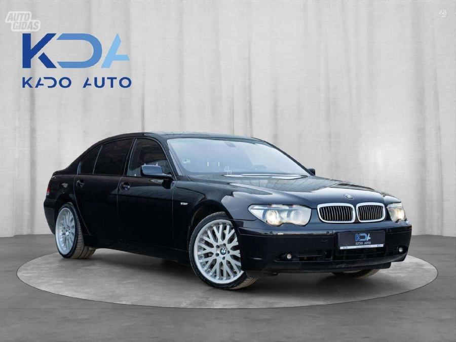 Black BMW 760 2004 in Marijampole, with an engine capacity of 6.00 L and mileage of 231 thousand km for 8450 €, photo 1 on AUTOMOTO.COM.LV
