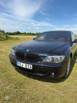 Blue BMW 760 2007 in Lazdijai, with an engine capacity of 6.00 L and mileage of 81 thousand km for 19500 €, photo  on AUTOMOTO.COM.LV