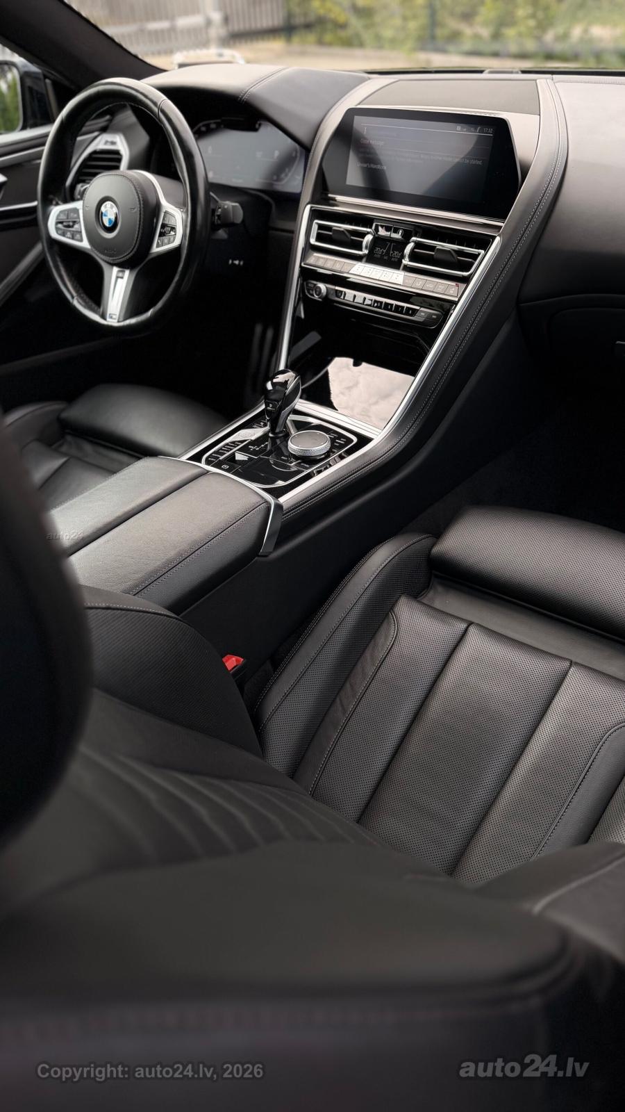 Black BMW 8-series 2020 in Tallinn, with an engine capacity of 3.00 L and mileage of 109 thousand km for 51900 €, photo 15 on AUTOMOTO.COM.LV