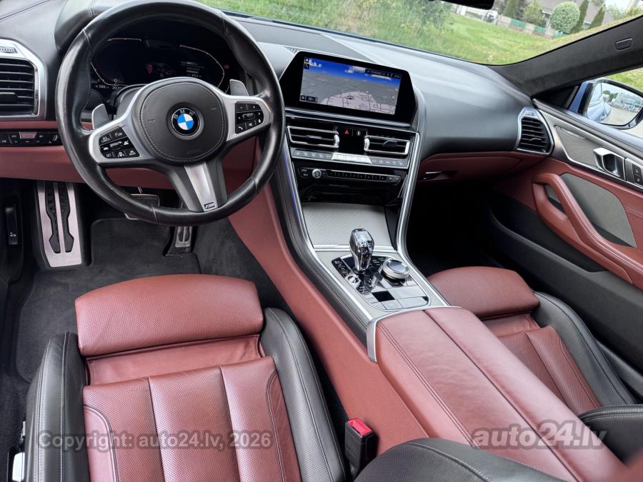 Blue BMW 8-series 2019 in Tallinn, with an engine capacity of 3.00 L and mileage of 98 thousand km for 54000 €, photo 15 on AUTOMOTO.COM.LV