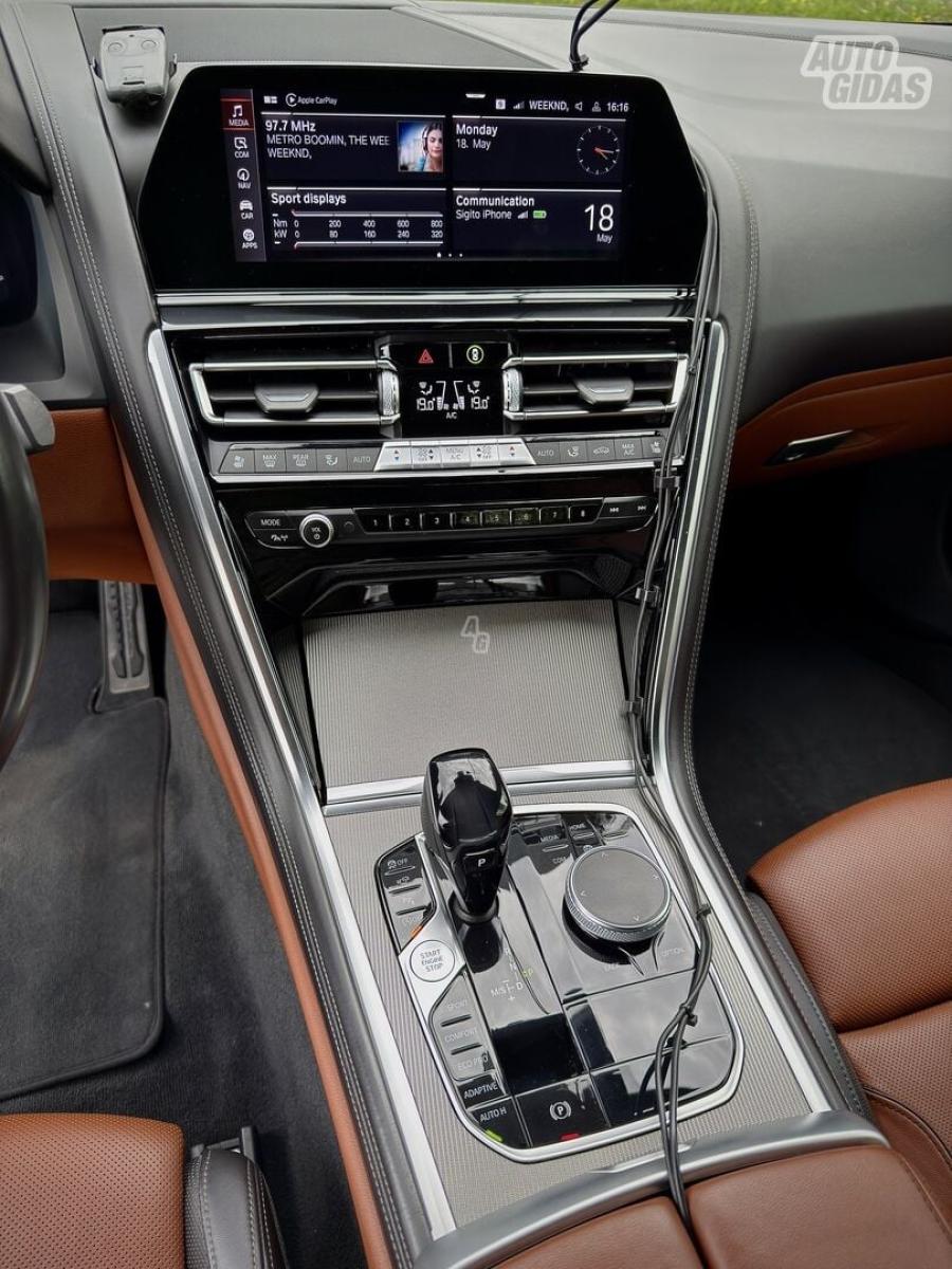 Melns BMW 840 2019 Plungė, ar dzinēja tilpumu 3.00 L un nobraukumu 88 tūkst. km par 48000 €, foto 26 vietnē AUTOMOTO.COM.LV