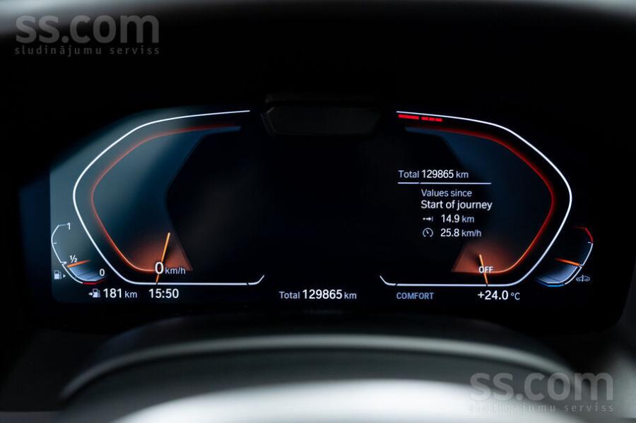 Black BMW 840 2019 in Riga, with an engine capacity of 3.00 L and mileage of 130 thousand km for 46500 €, photo 7 on AUTOMOTO.COM.LV