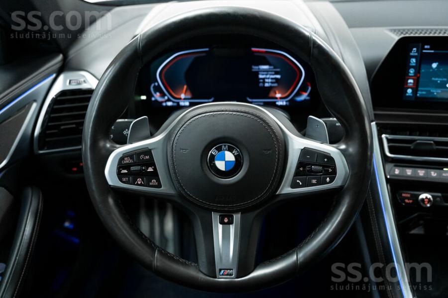 Black BMW 840 2019 in Riga, with an engine capacity of 3.00 L and mileage of 130 thousand km for 46500 €, photo 18 on AUTOMOTO.COM.LV