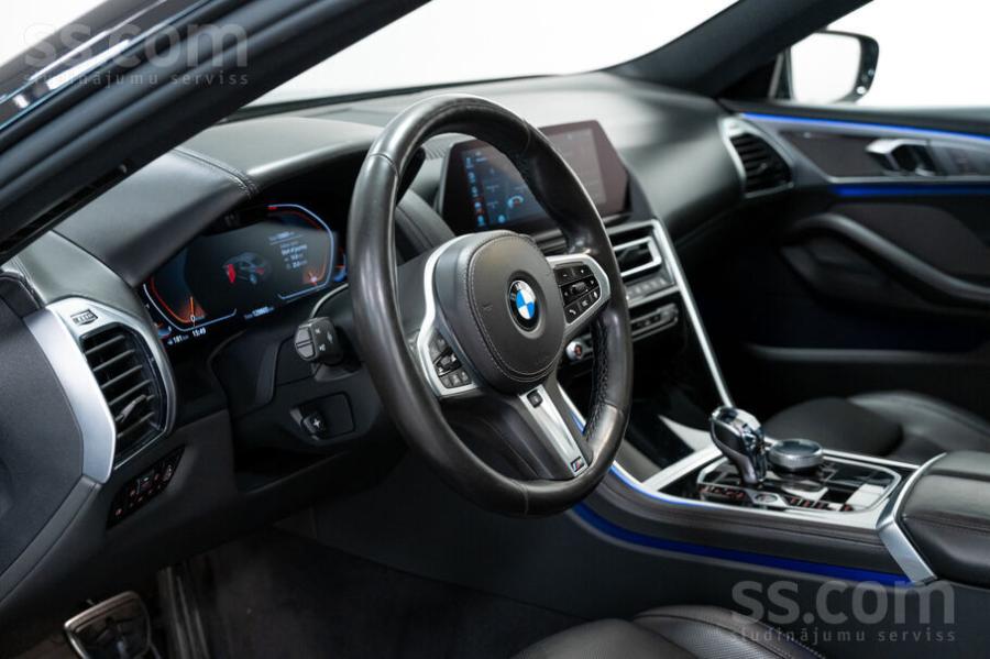 Black BMW 840 2019 in Riga, with an engine capacity of 3.00 L and mileage of 130 thousand km for 46500 €, photo 22 on AUTOMOTO.COM.LV