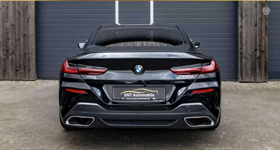 Black BMW 840 2020 in Kaunas, with an engine capacity of 3.00 L and mileage of 21 thousand km for 42990 €, photo 7 on AUTOMOTO.COM.LV