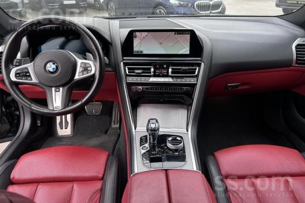 Black BMW 840 2020 in Riga, with an engine capacity of 3.00 L and mileage of 125 thousand km for 45555 €, photo 6 on AUTOMOTO.COM.LV