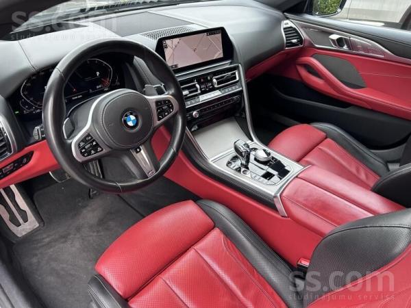 Black BMW 840 2020 in Riga, with an engine capacity of 3.00 L and mileage of 125 thousand km for 45555 €, photo 7 on AUTOMOTO.COM.LV