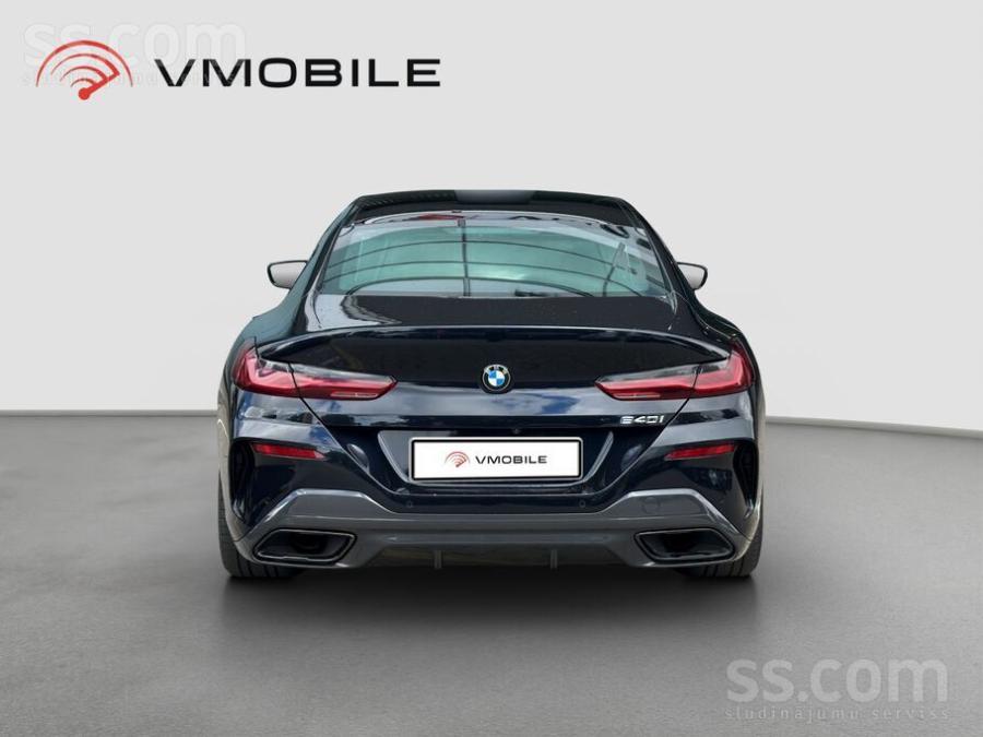 Black BMW 840 2022 in Riga, with an engine capacity of 3.00 L and mileage of 63 thousand km for 53990 €, photo 5 on AUTOMOTO.COM.LV