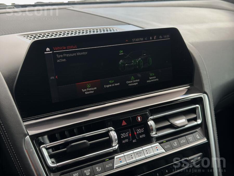 Black BMW 840 2022 in Riga, with an engine capacity of 3.00 L and mileage of 63 thousand km for 53990 €, photo 11 on AUTOMOTO.COM.LV