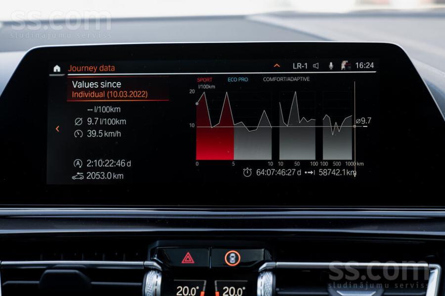 Melns BMW 840 2022 Rīga, ar dzinēja tilpumu 3.00 L un nobraukumu 62 tūkst. km par 61000 €, foto 22 vietnē AUTOMOTO.COM.LV