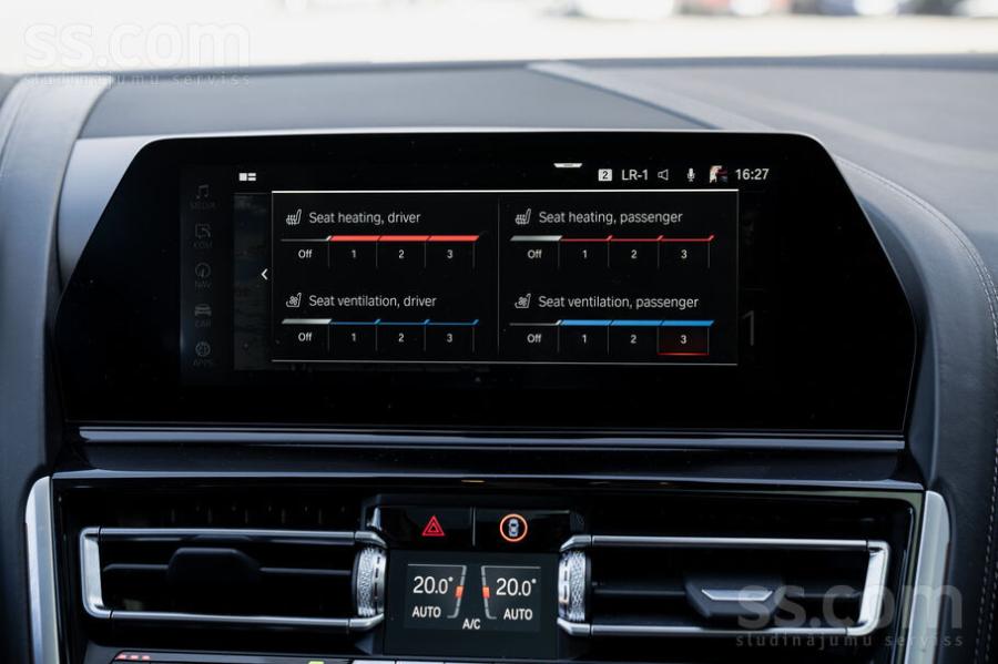 Melns BMW 840 2022 Rīga, ar dzinēja tilpumu 3.00 L un nobraukumu 62 tūkst. km par 61000 €, foto 23 vietnē AUTOMOTO.COM.LV