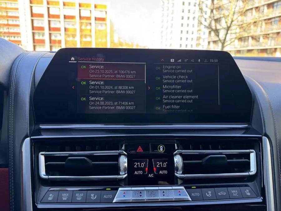 Черный БМВ 840 2020 в Рига, объемом двигателя 3.00 л и пробегом 110 тыс. км за 59990 €, фото 16 на AUTOMOTO.COM.LV