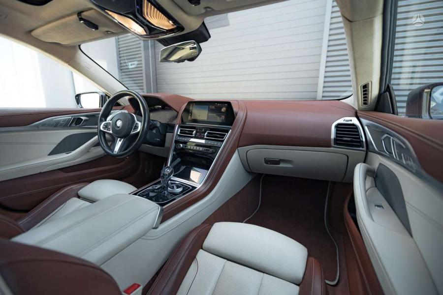 Grey BMW 840 2020 in Klaipeda, with an engine capacity of 2.99 L and mileage of 103 thousand km for 44490 €, photo 24 on AUTOMOTO.COM.LV