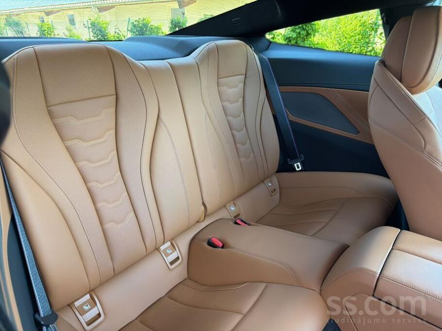 Orange BMW 840 2022 in Riga, with an engine capacity of 3.00 L and mileage of 69 thousand km for 69770 €, photo 15 on AUTOMOTO.COM.LV