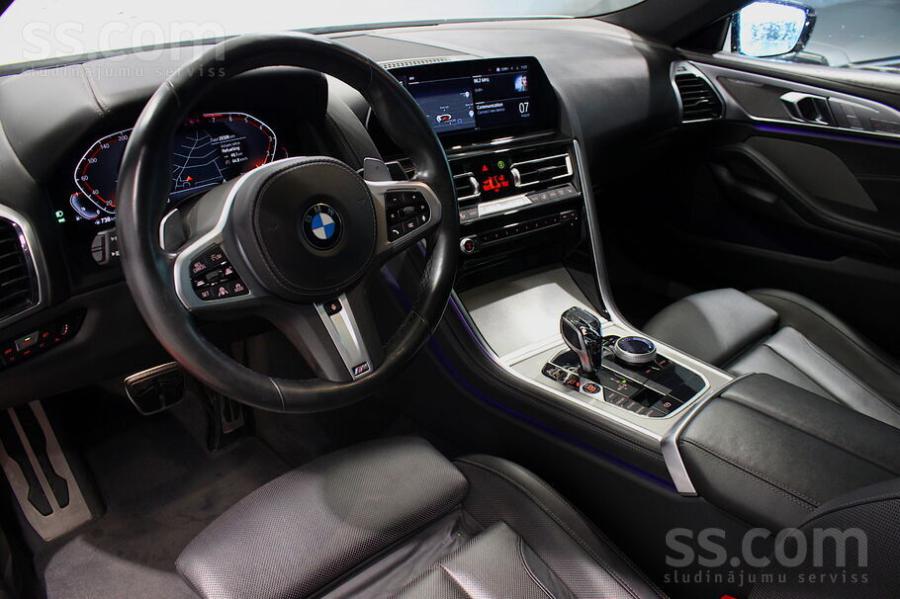 White BMW 840 2020 in Riga, with an engine capacity of 3.00 L and mileage of 29 thousand km for 51000 €, photo 12 on AUTOMOTO.COM.LV