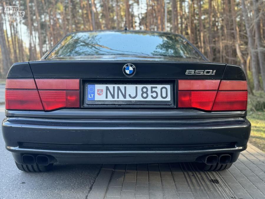Melns BMW 850 1991 Klaipėda, ar dzinēja tilpumu 5.00 L un nobraukumu 103 tūkst. km par 37000 €, foto 4 vietnē AUTOMOTO.COM.LV