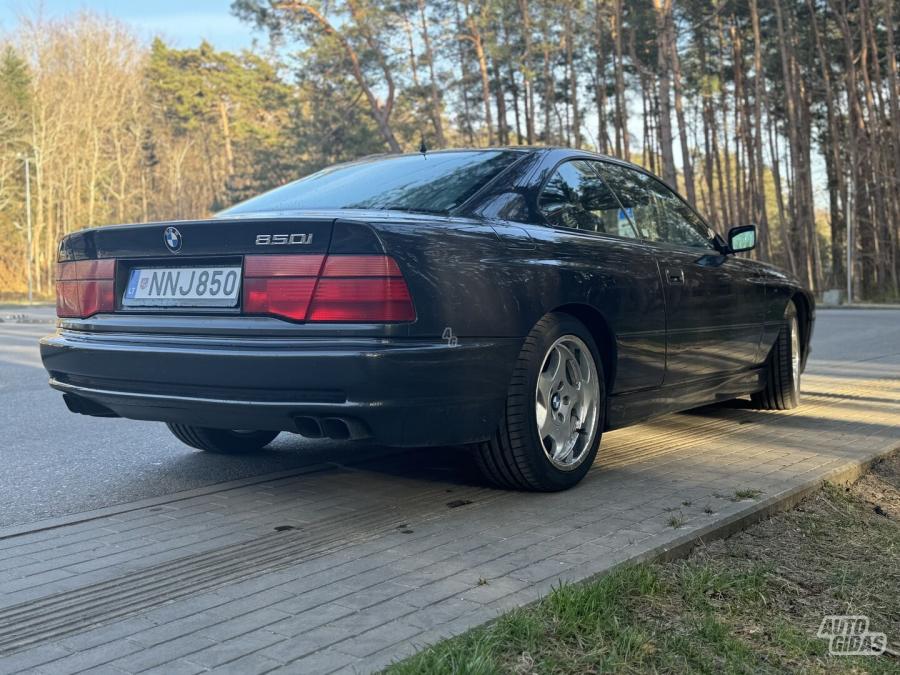 Melns BMW 850 1991 Klaipėda, ar dzinēja tilpumu 5.00 L un nobraukumu 103 tūkst. km par 37000 €, foto 19 vietnē AUTOMOTO.COM.LV