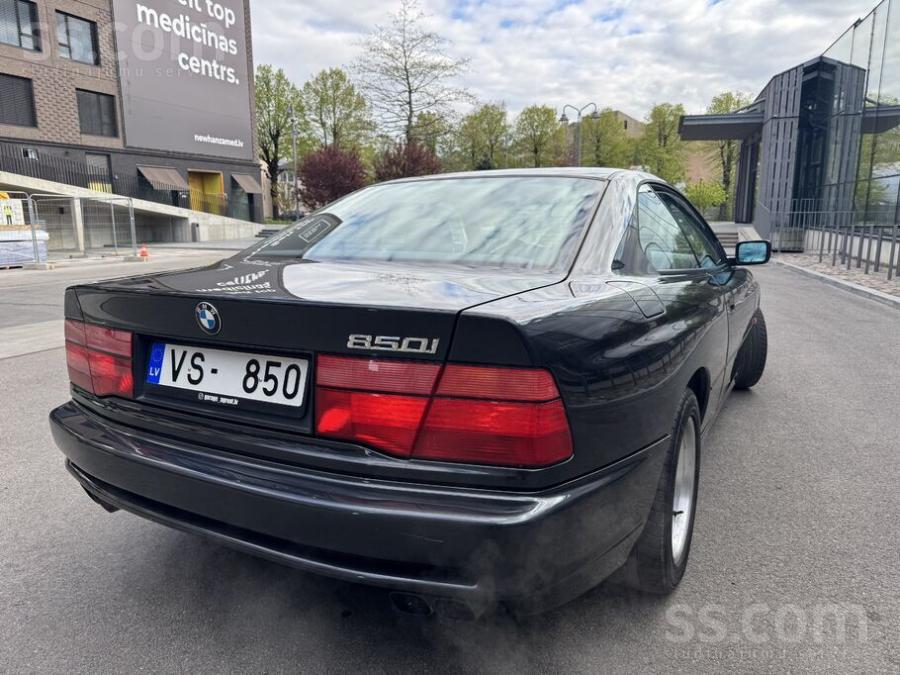 Melns BMW 850 1991 Rīga, ar dzinēja tilpumu 5.00 L un nobraukumu 314 tūkst. km par 18850 €, foto 7 vietnē AUTOMOTO.COM.LV