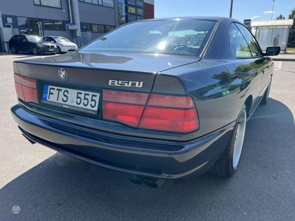 Grey BMW 850 1990 in Vilnius, with an engine capacity of 4.99 L and mileage of 135 thousand km for 27100 €, photo 8 on AUTOMOTO.COM.LV