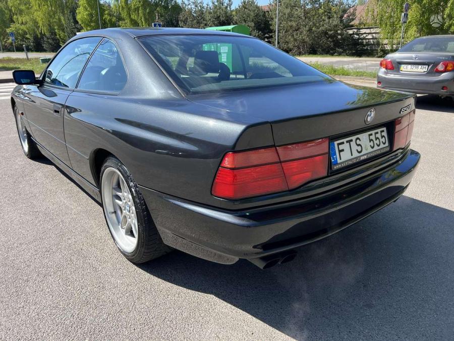 Grey BMW 850 1990 in Vilnius, with an engine capacity of 4.99 L and mileage of 135 thousand km for 27100 €, photo 11 on AUTOMOTO.COM.LV