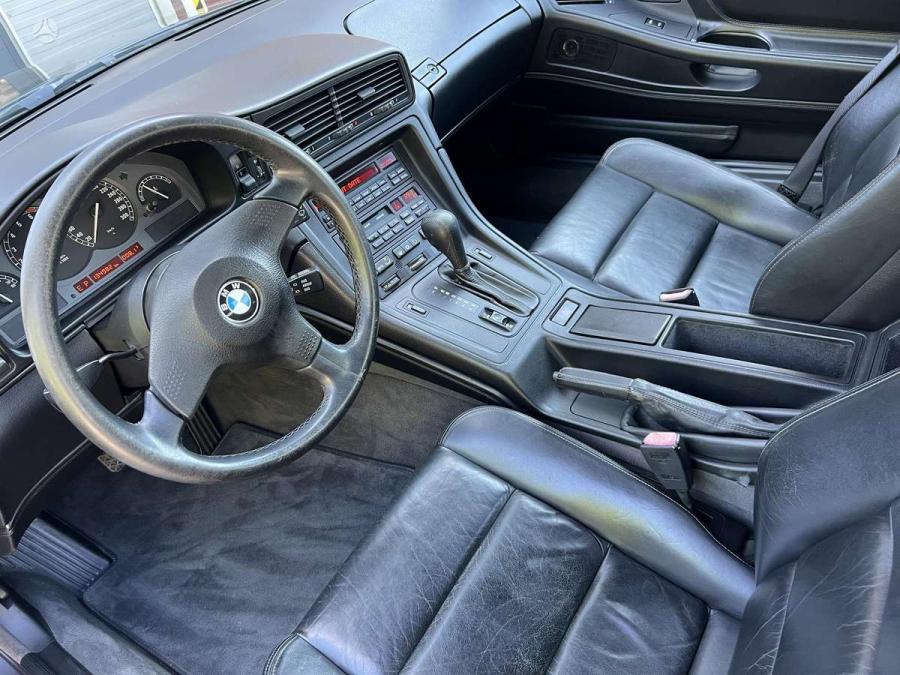 Grey BMW 850 1990 in Vilnius, with an engine capacity of 4.99 L and mileage of 135 thousand km for 27100 €, photo 15 on AUTOMOTO.COM.LV