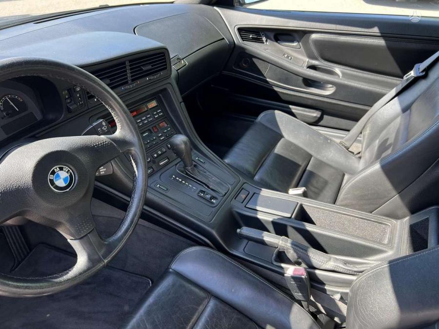 Grey BMW 850 1990 in Vilnius, with an engine capacity of 4.99 L and mileage of 135 thousand km for 27100 €, photo 25 on AUTOMOTO.COM.LV