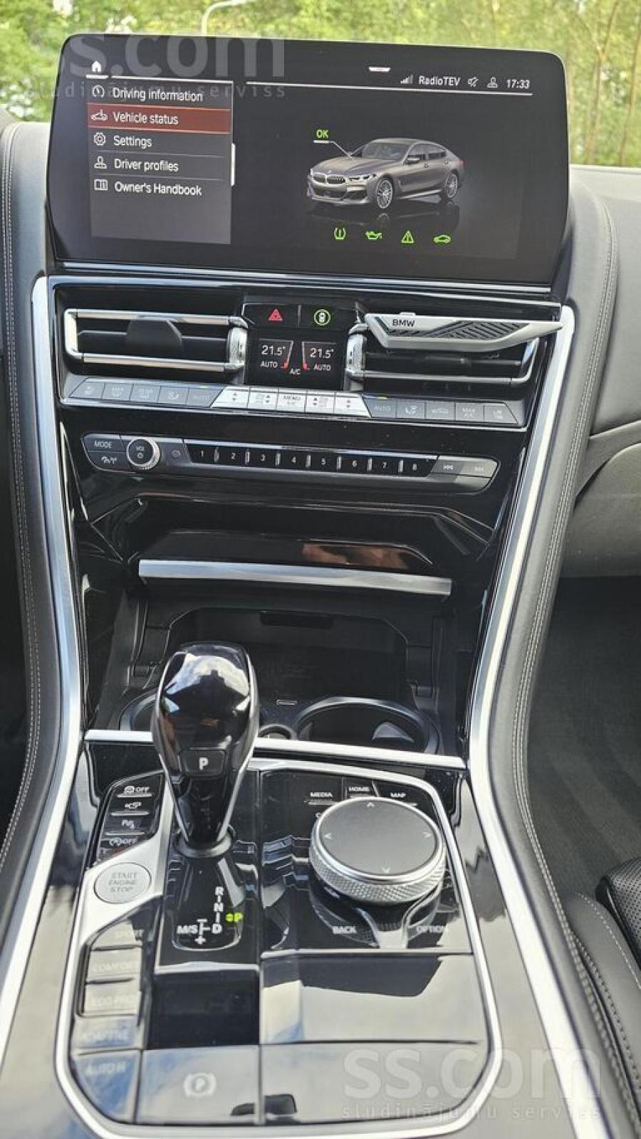 Pelēks BMW 850 2022 Rīga, ar dzinēja tilpumu 4.40 L un nobraukumu 63 tūkst. km par 74650 €, foto 19 vietnē AUTOMOTO.COM.LV