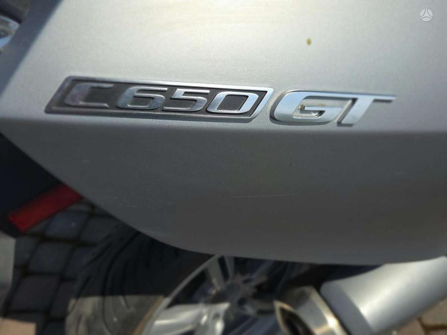 Grey BMW C 650GT 2014 in Panevezys, with an engine capacity of 0.65 L and mileage of 29 thousand km for 3070 €, photo 14 on AUTOMOTO.COM.LV