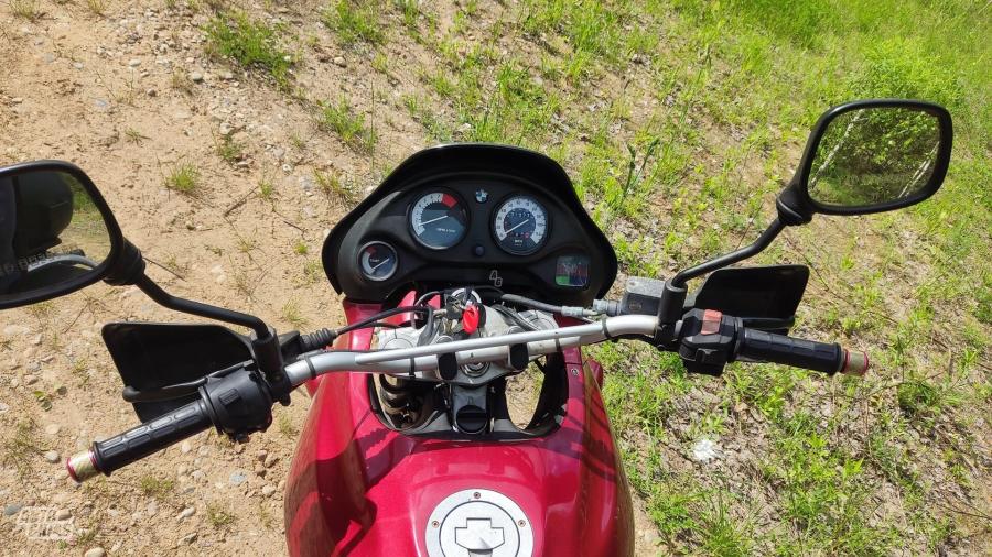 Red BMW F 650 1996 in Vilnius, with an engine capacity of 0.65 L and mileage of 50 thousand km for 1500 €, photo 7 on AUTOMOTO.COM.LV