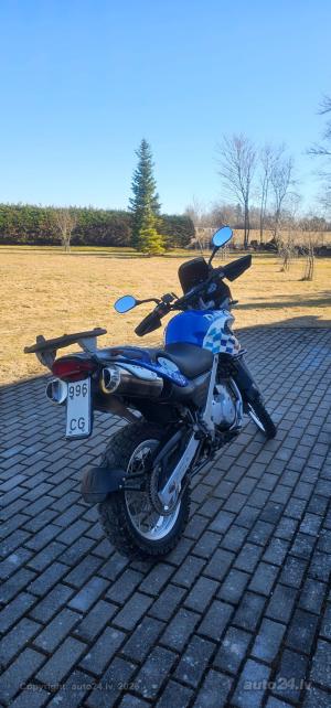 Blue BMW F 650GS 2001 in Tallinn, with an engine capacity of 0.65 L and mileage of 41 thousand km for 4700 €, photo 2 on AUTOMOTO.COM.LV