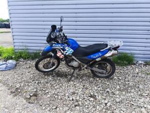Blue BMW F 650GS 2001 in Vilnius, with an engine capacity of 0.65 L and mileage of 80 thousand km for 2000 €, photo 3 on AUTOMOTO.COM.LV