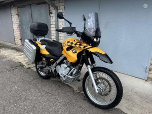 Red BMW F 650GS 2001 in Birstonas, with an engine capacity of 0.65 L and mileage of 42 thousand km for 2499 €, photo  on AUTOMOTO.COM.LV
