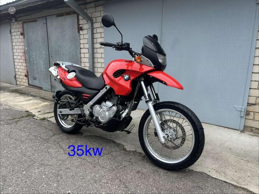 Red BMW F 650GS 2001 in Birstonas, with an engine capacity of 0.65 L and mileage of 45 thousand km for 2350 €, photo 1 on AUTOMOTO.COM.LV