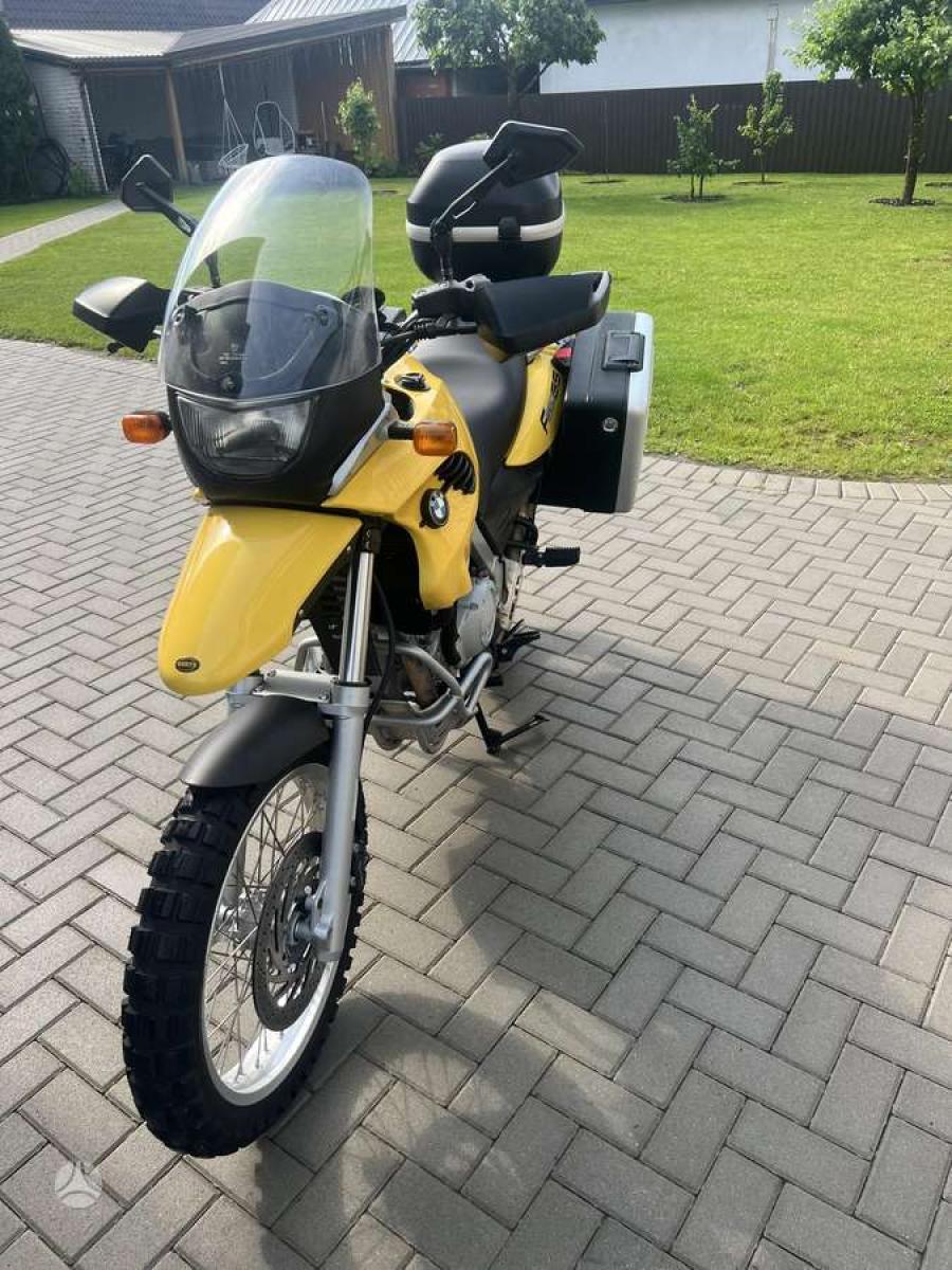 Dzeltens BMW F 650GS 2003 Mažeikiai, ar dzinēja tilpumu 0.65 L un nobraukumu 19 tūkst. km par 2250 €, foto 1 vietnē AUTOMOTO.COM.LV