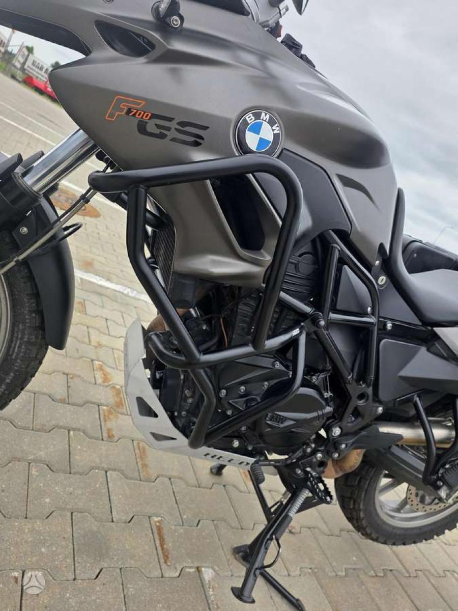 Grey BMW F 700GS 2013 in Vilnius, with an engine capacity of 0.80 L and mileage of 30 thousand km for 4999 €, photo 11 on AUTOMOTO.COM.LV