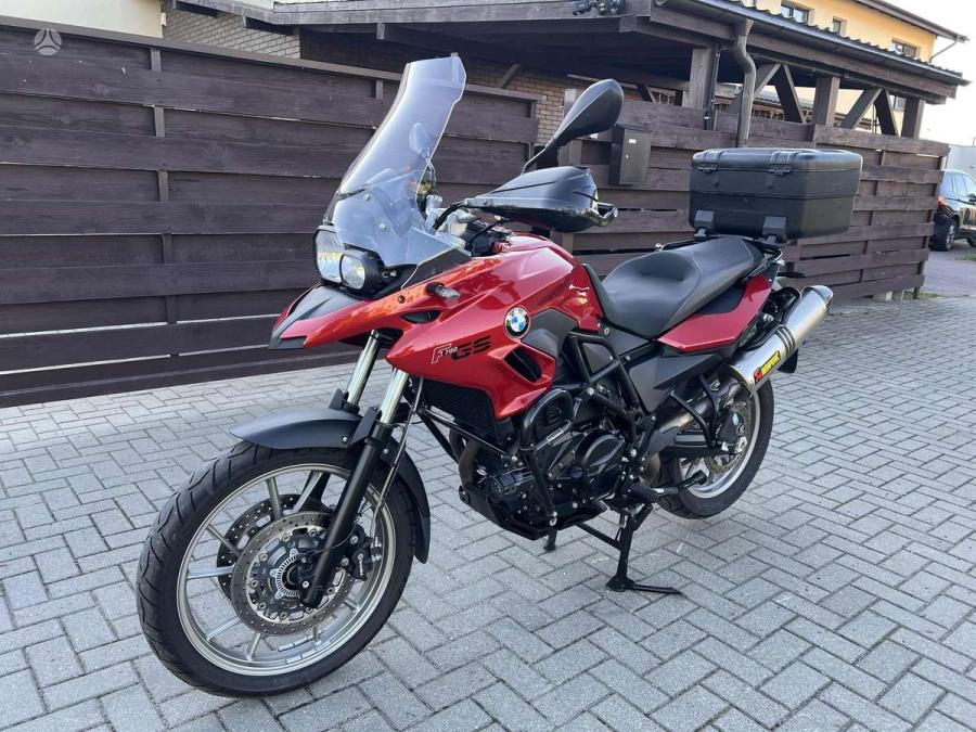 Sarkans BMW F 700GS 2013 Viļņa, ar dzinēja tilpumu 0.80 L un nobraukumu 30 tūkst. km par 5200 €, foto 3 vietnē AUTOMOTO.COM.LV