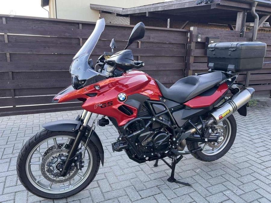 Sarkans BMW F 700GS 2013 Viļņa, ar dzinēja tilpumu 0.80 L un nobraukumu 30 tūkst. km par 5200 €, foto 4 vietnē AUTOMOTO.COM.LV