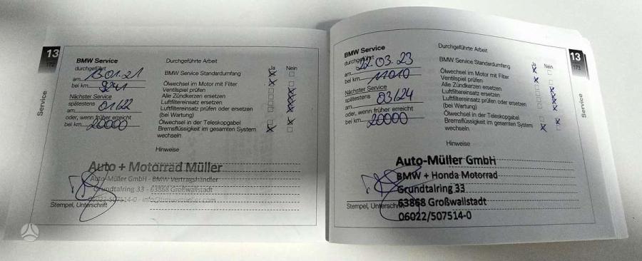 White BMW F 700GS 2017 in Siauliai, with an engine capacity of 0.80 L and mileage of 14 thousand km for 5900 €, photo 19 on AUTOMOTO.COM.LV