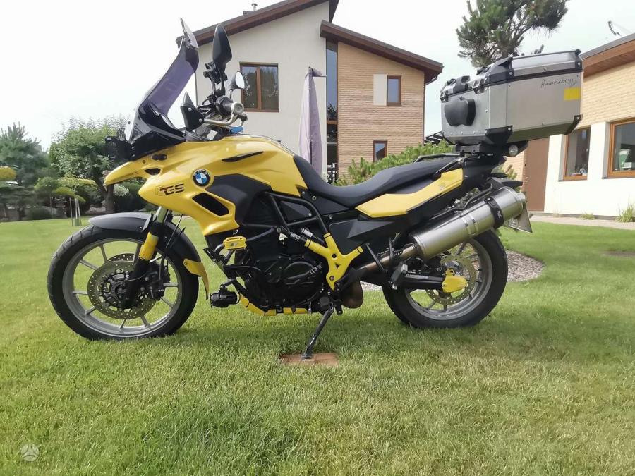 Yellow BMW F 700GS 2013 in Vilnius, with an engine capacity of 0.80 L and mileage of 58 thousand km for 5250 €, photo 4 on AUTOMOTO.COM.LV