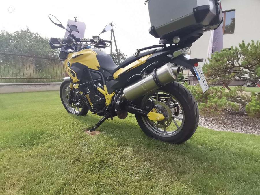 Yellow BMW F 700GS 2013 in Vilnius, with an engine capacity of 0.80 L and mileage of 58 thousand km for 5250 €, photo 5 on AUTOMOTO.COM.LV
