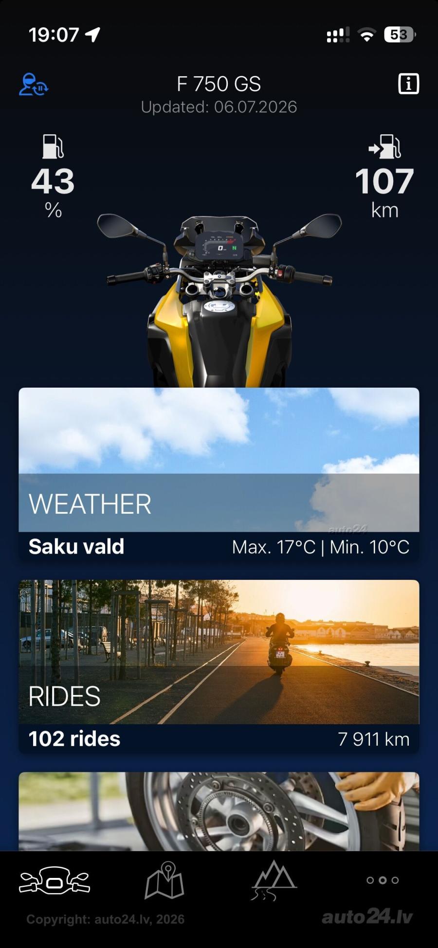 BMW F 750GS 2020 in Tallinn, with an engine capacity of 0.85 L and mileage of 18 thousand km for 7900 €, photo 25 on AUTOMOTO.COM.LV