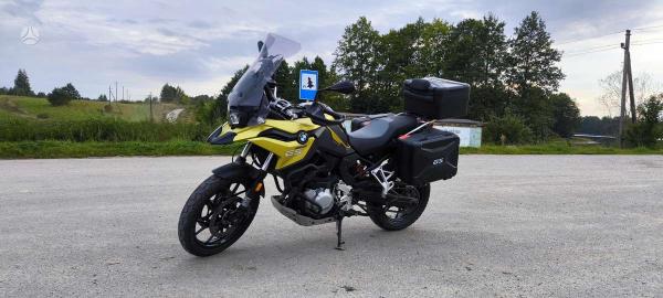 BMW F 750GS 2019 in Vilnius on AUTOMOTO.COM.LV Yellow BMW F 750GS 2019 in Vilnius, with an engine capacity of 0.85 L and mileage of 10 thousand km for 9000 €, photo 1 on AUTOMOTO.COM.LV