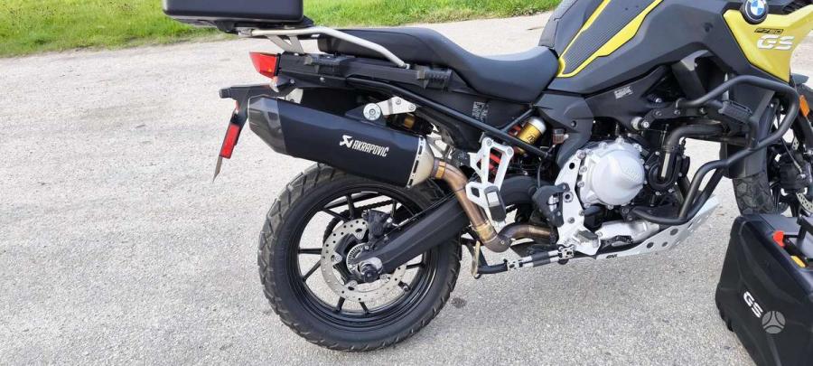 Yellow BMW F 750GS 2019 in Vilnius, with an engine capacity of 0.85 L and mileage of 10 thousand km for 9000 €, photo 11 on AUTOMOTO.COM.LV
