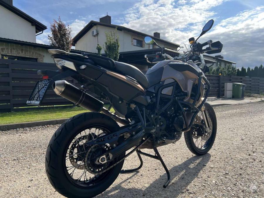 Brown BMW F 800GS 2010 in Vilnius, with an engine capacity of 0.80 L and mileage of 58 thousand km for 4900 €, photo 8 on AUTOMOTO.COM.LV