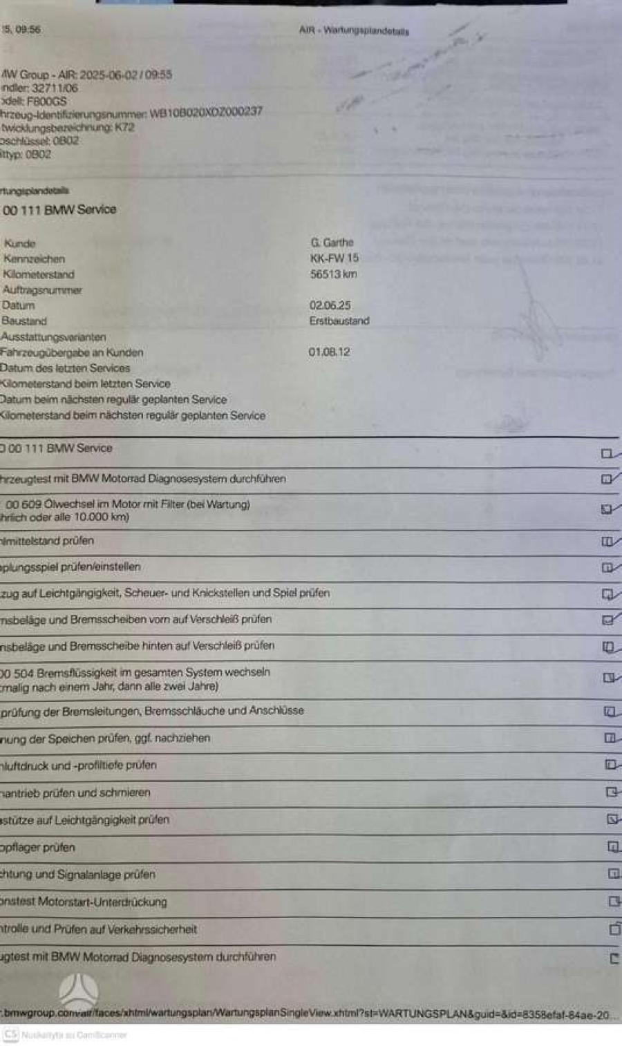 Белый БМВ F 800GS 2012 в Вильнюс, объемом двигателя 0.80 л и пробегом 58 тыс. км за 4700 €, фото 8 на AUTOMOTO.COM.LV