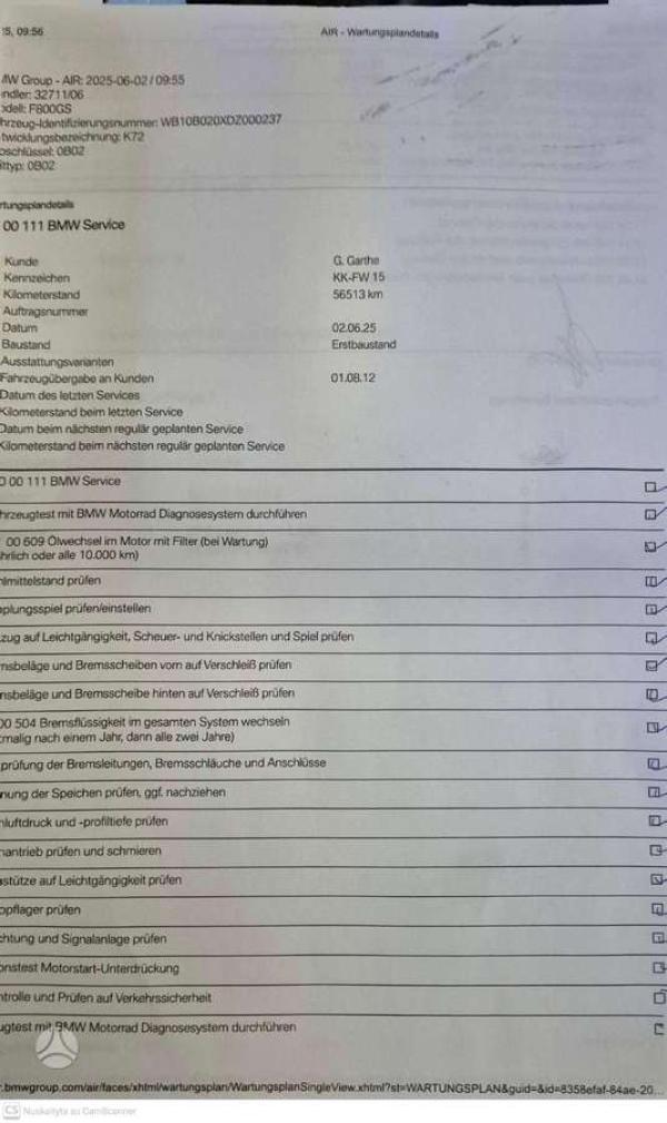 Белый БМВ F 800GS 2012 в Вильнюс, объемом двигателя 0.80 л и пробегом 58 тыс. км за 4900 €, фото 9 на AUTOMOTO.COM.LV