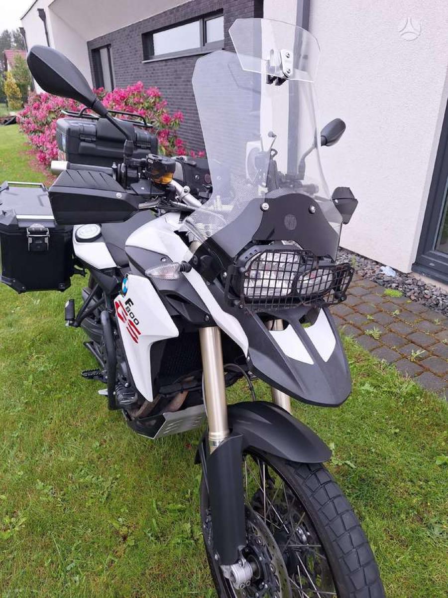 White BMW F 800GS 2014 in Kaunas, with an engine capacity of 0.80 L and mileage of 80 thousand km for 6500 €, photo 9 on AUTOMOTO.COM.LV