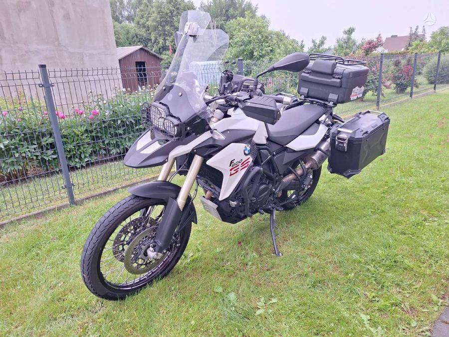 White BMW F 800GS 2014 in Kaunas, with an engine capacity of 0.80 L and mileage of 80 thousand km for 6500 €, photo 13 on AUTOMOTO.COM.LV